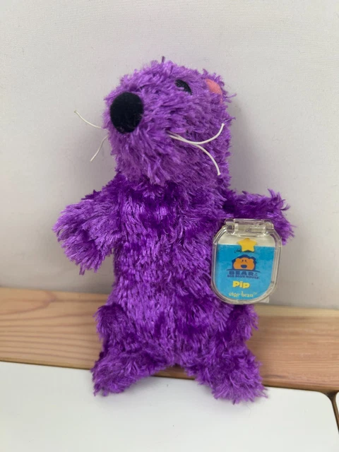 Vintage Pip Plush Soft Toy Bear In The Big Blue House Star Bean With