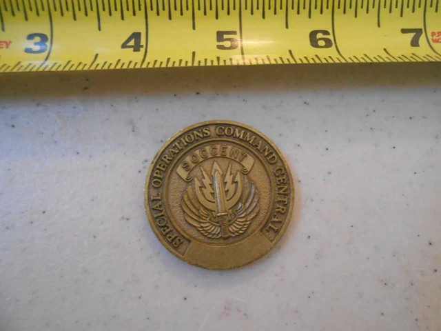 RARE SOCCENT SPECIAL Operations Command Central Challenge Coin Gold ...