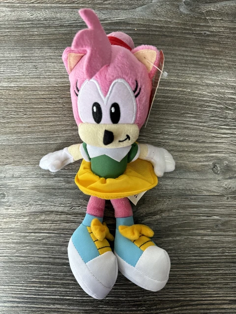 SONIC THE HEDGEHOG Amy Rose Jazwares 9 Inch Plush RARE SOFT TOY GAME £ ...