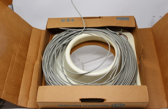 VINTAGE 1972 WESTERN ELECTRIC D Station Wire Spool Phone AT 8378 Copper ...