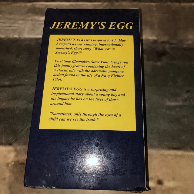 JEREMY'S EGG VCR VHS Tape Movie Steve Viall, Susan Levell NR New Sealed ...
