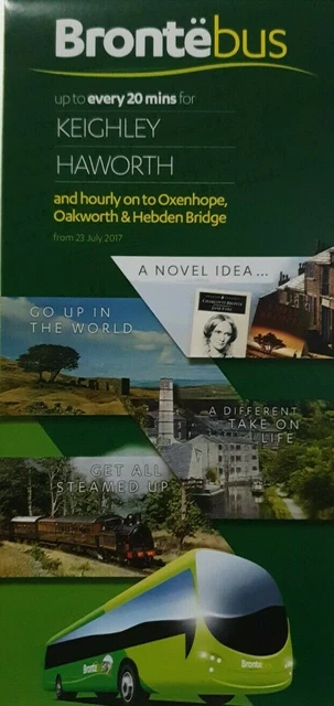 TRANSDEV BUS TIMETABLE - Brontebus - Keighley-Haworth - July 2017 £4.00 ...