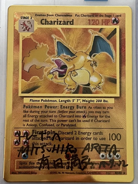 CHARIZARD SIGNÉ MITSUHIRO Arita - Pokémon Celebrations UPC EUR 4.001,15 ...