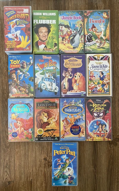 DISNEY VHS VIDEO Bundle x 13 - Bambi / Snow White / Lion King / Toy ...