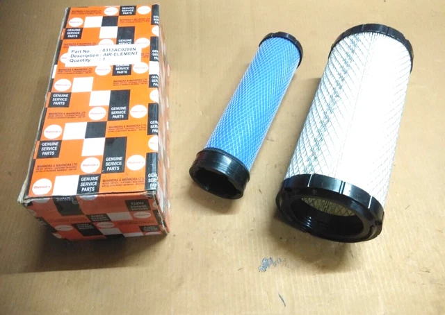 GENUINE MAHINDRA TRACTOR Air Filter Inner Outer Set - 006000455F1 ...