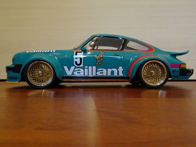 PORSCHE VAILLANT 934 911 Turbo Tamiya 1/10 RC Car + short TL01 Chassis ...