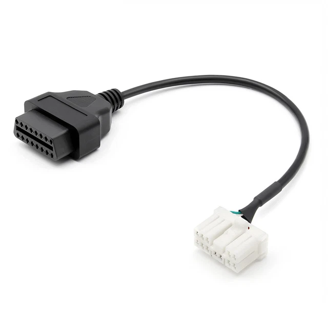 12 PIN CONNECTOR OBD II Diagnostic Harness Electronic Cable For Tesla ...