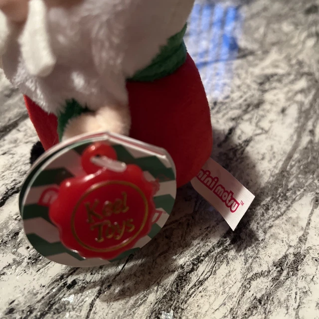 KEEL TOYS MINI Motsu Christmas 12cm Plush Beanie Soft Toy Owl Elf Santa ...