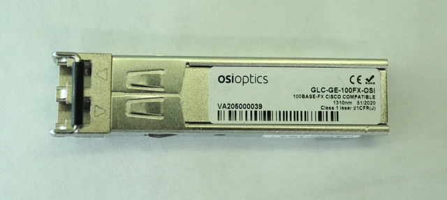 CISCO COMPATIBLE OSIOPTICS SFP 100Base-FX GLC-GE-100FX-OSI Optical ...