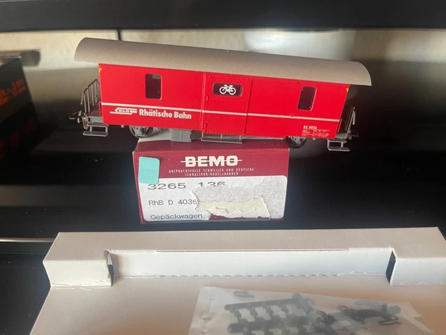 BEMO 3265 136 Gepäckwagen der RhB D 4036 HOm NEU + OVP EUR 59,99 ...