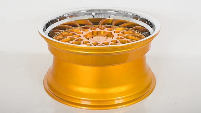 20& STAGGERED RENNEN Wheels Rims Csl 5 Gold With Chrome Step Lip Rims ...