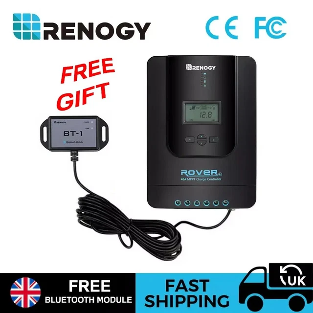 RENOGY ROVER 40A MPPT Solar Controller With FREE BLUETOOTH MODULE BT £ ...