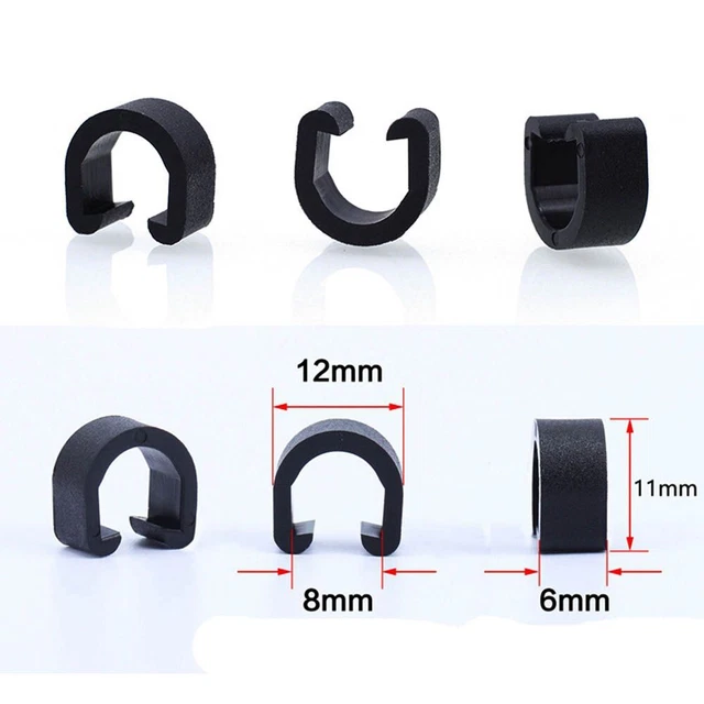 C-CLIPS PLASTIC PIPE Line Deduction Snap Clips C-buckle C-type Buckles ...