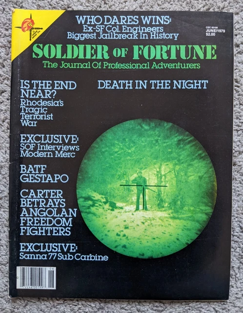 1979 JUNE SOLDIER Of Fortune Magazine Rhodesia Batf Gestapo Angola ...