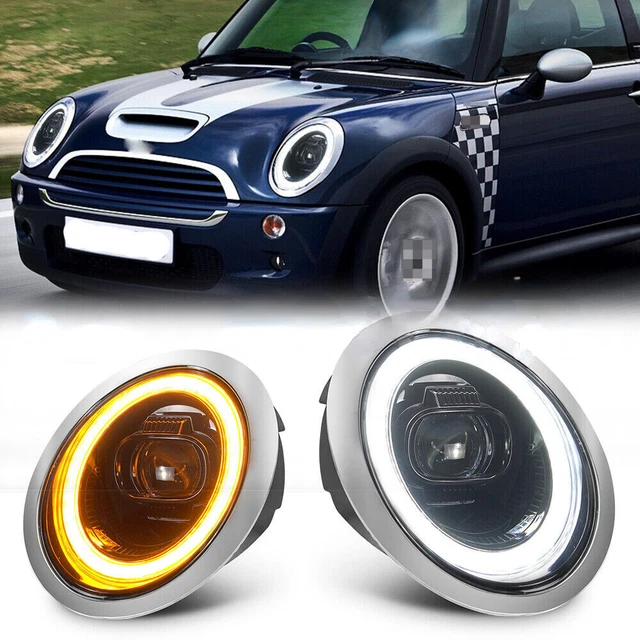 FOR BMW MINI Cooper R50 R52 R53 2001-2007 LED Projector Headlights ...