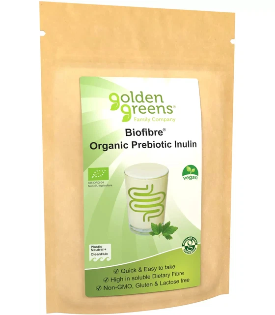 ORGANIC INULIN POWDER 500g by Golden Greens - 91% Prebiotic Fibre Agave ...