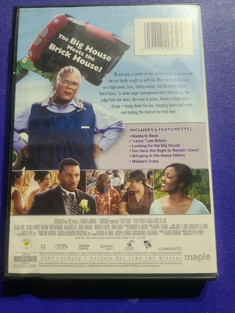 TYLER PERRYS MADEA Goes to Jail (DVD, 2009, Widescreen) $4.65 - PicClick CA