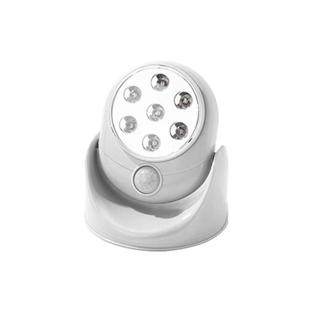 7 LED 360 Degrees Rotation Motion Activated Sensor Wall Lamp U6Q87658 £ ...