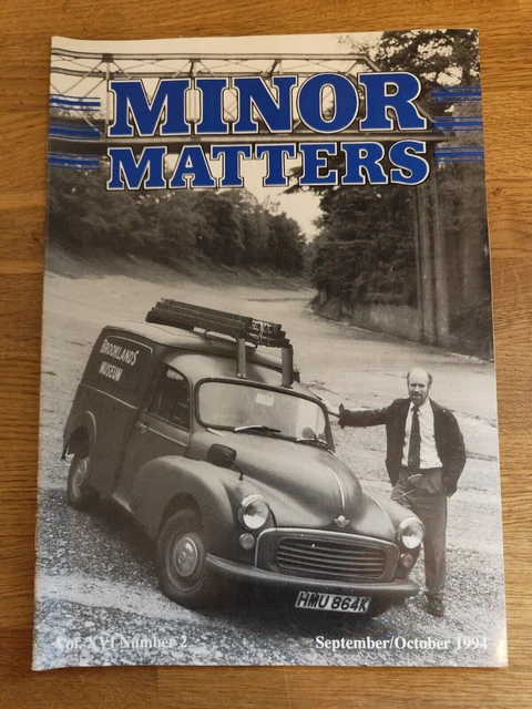MAGAZINE - MORRIS Minor Matters Magazine September / October 1994 ...