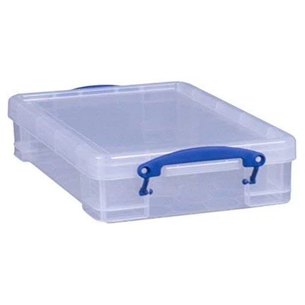 REALLY USEFUL 6 x 4 Litre Storage Boxes Clear Plastic With Lid Box Heavy Duty £25.59 - PicClick UK