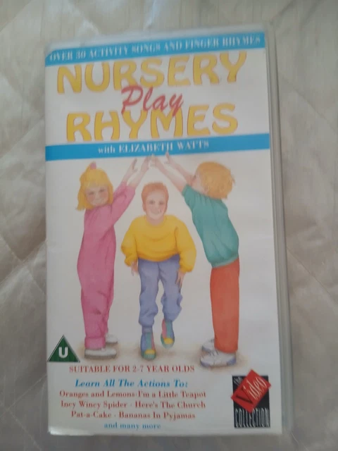 NURSERY PLAY RHYMES VHS with Elizabeth Watts (1990) *Tested* Vintage ...