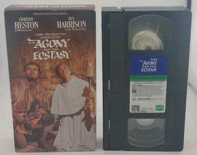 THE AGONY AND the Ecstasy (VHS, 1995) £4.43 - PicClick UK