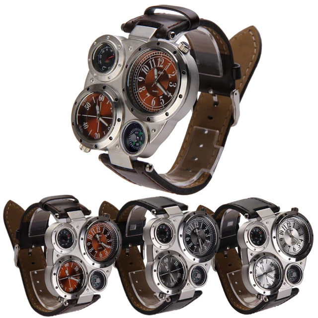 OROLOGIO OULM ESERCITO Militare Movimenti Duali Fusi Temporali ...