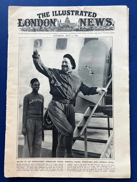 Ww2 Wwii Illustrated London News 7 6 1940 France Signs Armistice