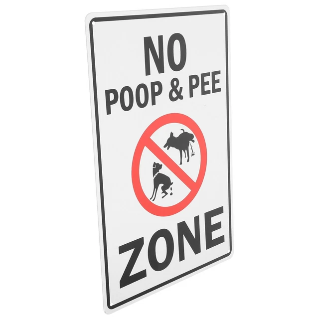 DOG SIGN NO Poop Panneaux Routiers Enfant Chien Pas De Signe Caca EUR ...