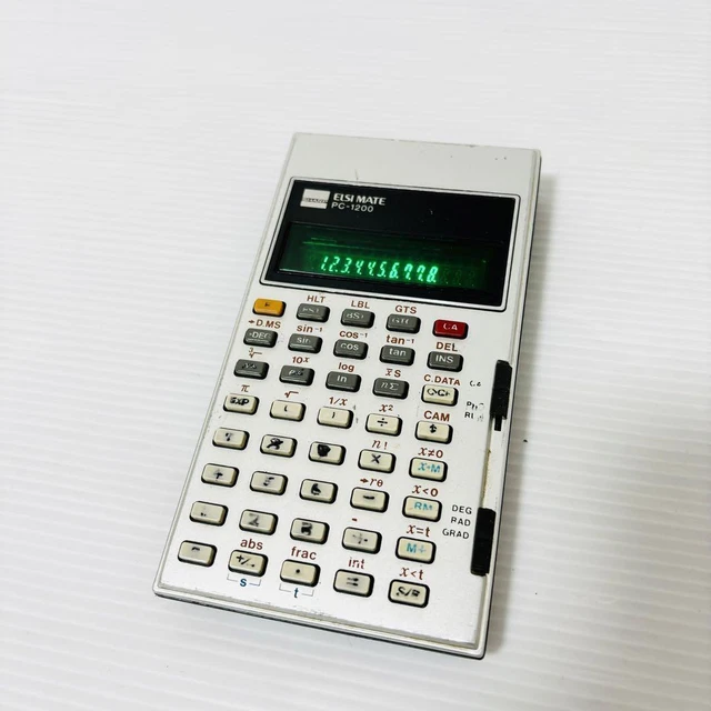 CALCULADORA DE COMPUTADORA de bolsillo SHARP PC-1200 probada ...
