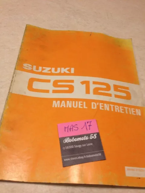 SUZUKI CS125 CS 125 scooter roadie manuel revue technique atelier éd 83 ...
