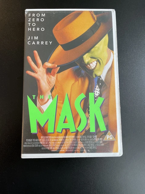THE MASK (VHS) 1994 Big Box Jim Carrey, Cameron Diaz Comedy Movie ...