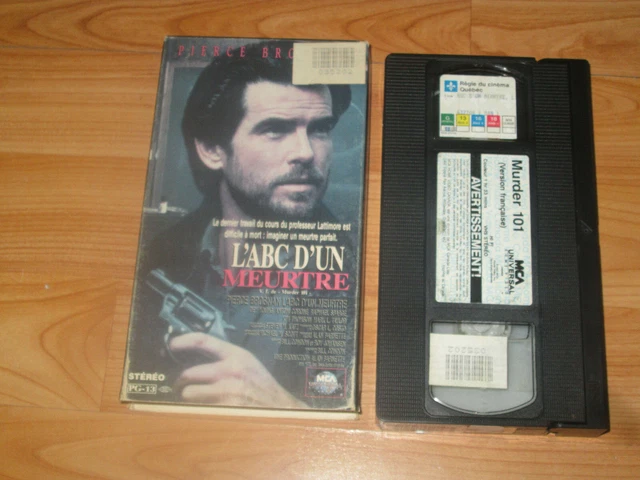 L'ABC D'UN MEURTRE/ Murder 101 (VHS)(French) Tested Pierce Brosnan $6. ...