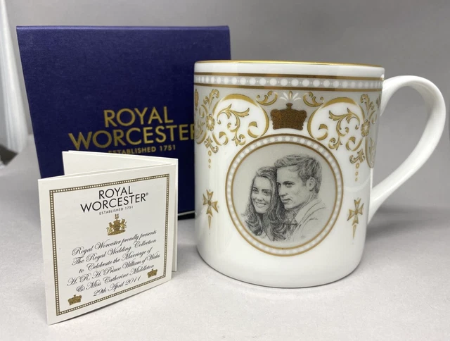 ROYAL WORCESTER CHINA Mug - Wedding of Prince William & Kate Middleton ...