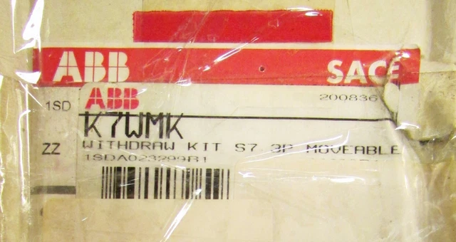 ABB K7WMK SACE ISOMAX S Withdraw Kit S7 3P 1SDA023299B1 $500.00 - PicClick