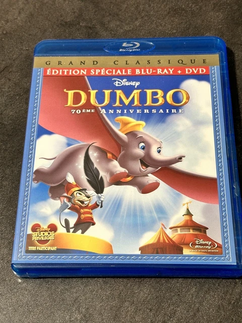 DUMBO BLU-RAY + DVD ÉDITION SPÉCIALE 70 Eme ANNIVERSAIRE WALT DISNEY ...
