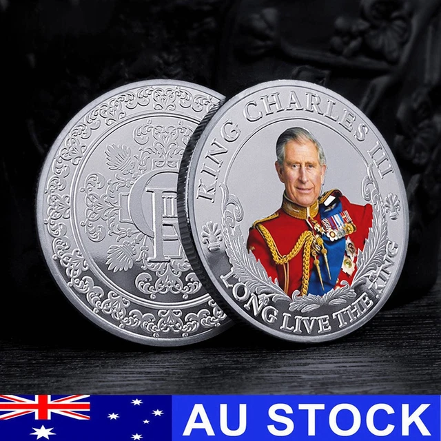 KING CHARLES III Metal Commemorative Coin British Royal Challenge Coins ...