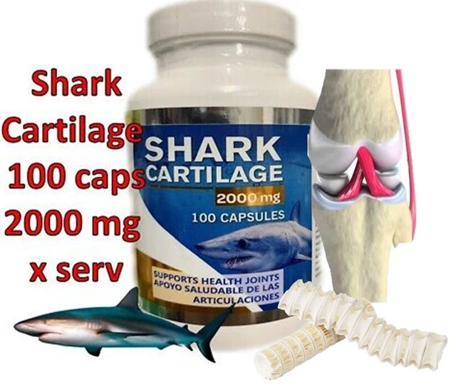 SHARK CARTILAGE-CARTILAGO 100 capsules support triple strength £8.30 ...