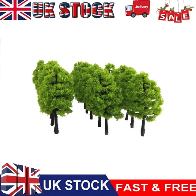 20X MODEL TREES Train Railroad Diorama Wargame Park Scenery HO/OO Scale ...