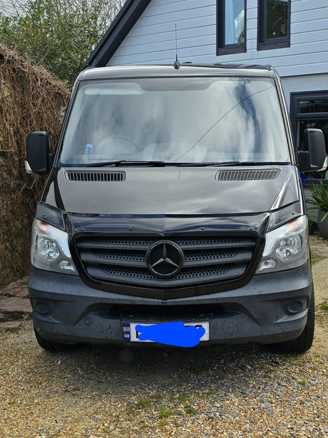 RARE BLACK MERCEDES SPRINTER 314cdi MWB LOW ROOF IDEAL CAMPER ...