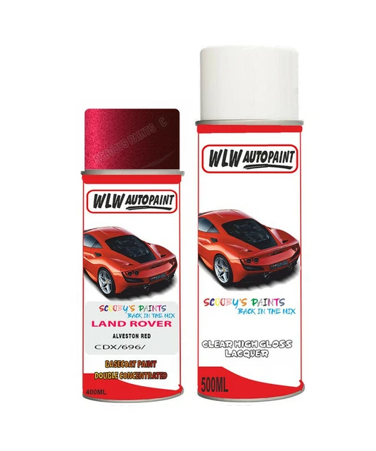 SPRAY PAINT FOR Land Rover Alveston Red Cdx/696 Red Defender,Discovery ...