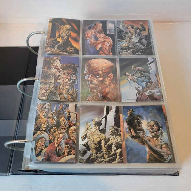 HUGE BINDER VINTAGE HORROR/SCI-FI/COMIC/ARTIST/MOVIE/HOLOGRAM trading ...
