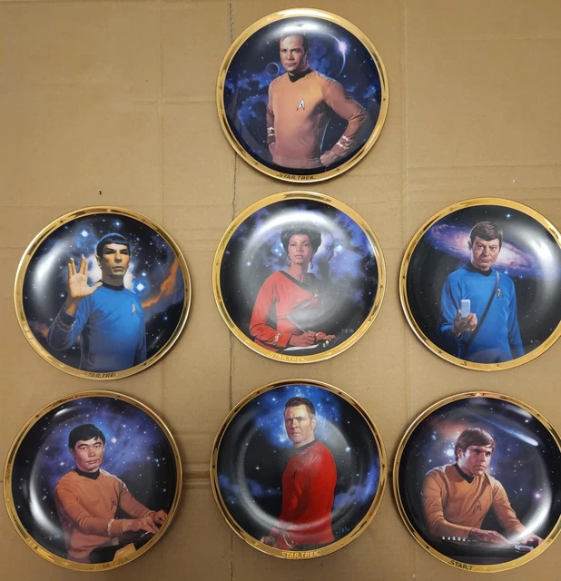 STAR TREK: 25TH Anniversary Commemorative Hamilton Collection 1991 7x ...