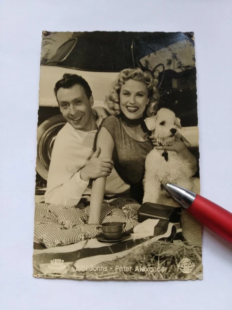 BIBI JONES-PETER ALEXANDER, alte Autogramm/Postkarte, Kolibri, 50 ...