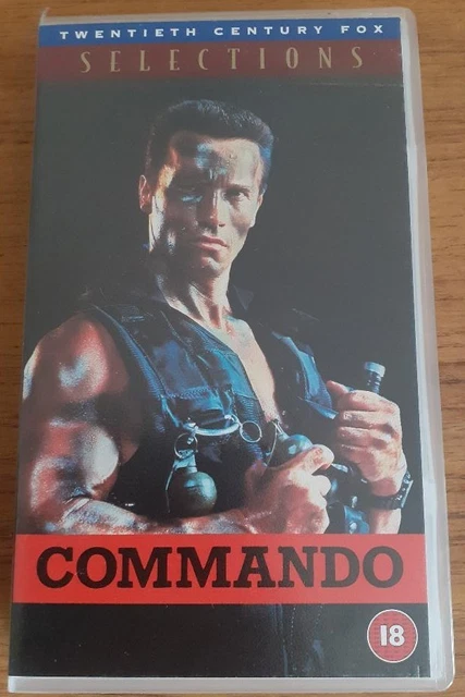 COMMANDO VHS VIDEO Tape Arnold Schwarzenegger LIKE NEW CONDITION RARE £ ...