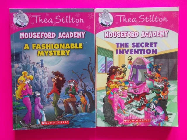 MOUSEFORD ACADEMY X 2 THEA STILTON #5 THE SECRET INVENTION & #8 MYSTERY ...