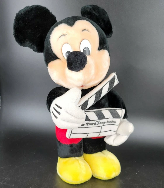 VINTAGE MICKEY MOUSE Plush Movie Director Clapper Walt Disney Studios ...