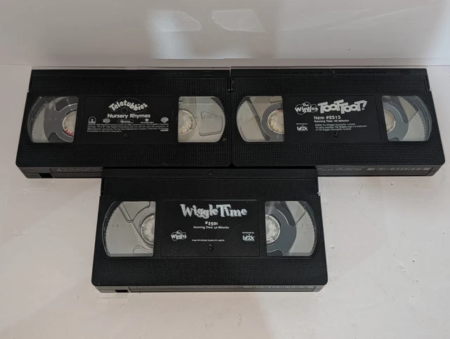 THE WIGGLES TELETUBBIES VHS Lot 3 Tapes Toot Toot Wiggle Time Nursery ...