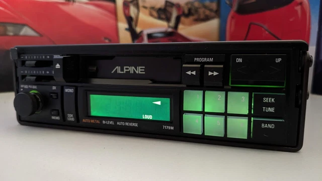 ALPINE 7179M OLD School 90s Tape FM/AM Pullout Type Car Radio ...