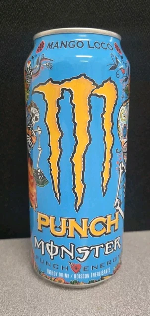 MONSTER ENERGY (2024) Punch ~ Mango Loco 🇨🇦 (French/English) Empty Can ...